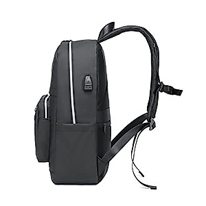 Joymoze Waterproof Stylish Girl Backpack Cute Laptop Backpack for Women Black