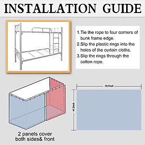 MioCloth Bunk Bed Curtains Dormitory Room Lightproof Decorative Roomate Privacy Cover Canopy Photo Background Decor Backdrop Blackout Curtain Star