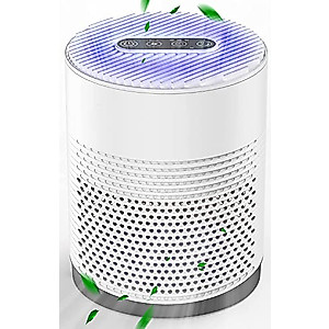 Air Purifiers - ALICOOL True H13 HEPA Air Filter Purifier for 99.97% Dust, Pollen, Mold Spores, Pets Hair, Asthma, Smoke, Sleep Mode and Night Light Air Purifiers for Bedroom Office Living Room