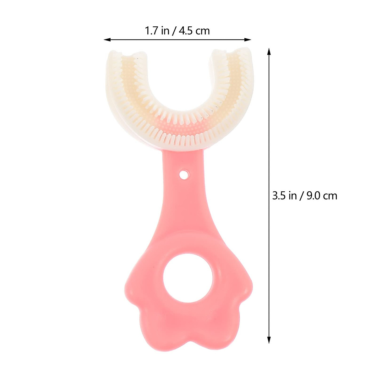 DOITOOL Silicone Toothbrush U Shape Toothbrush Manual Training Toothbrush Waterproof Soft Oral Cleaner for Child 12pcs