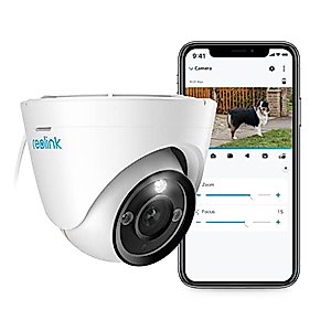 REOLINK 4K Security Camera Outdoor System, Home IP PoE Camera with 94 Degree FoV, 3X Optical Zoom, 2.8mm Lens, 700lm Color Night Vision, Two-Way Talk, Human/Vehicle/Pet Detection, RLC-833A