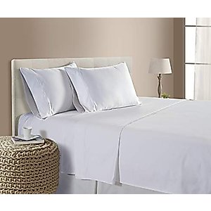 Egyptian Cotton Sheets for Queen Size Bed, Certified 800 Count Queen sheet set, Luxury Cotton Queen Bed Sheets queen sheets deep pocket, Egyptian Cotton Sheets Queen Size - White