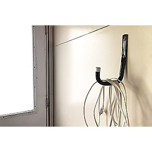 Shepherd Hardware 8088E Heavy Duty Steel Garage Storage/Assorted Utility Hooks, 6 Pack, black