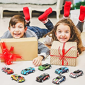 Benzem 28 Pack Pull Back Cars for Kids, Mini Vehicles Toy Bulk Party Favor Race Cars Toys, Goodie Bag Stuffers, Pinata Fillers for Boys Girls Toddlers