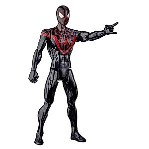 Marvel E85255X3 Spider-Man: Titan Series Miles Morales 30-cm-Scale Super Hero Action Figure Toy, Multi Colour