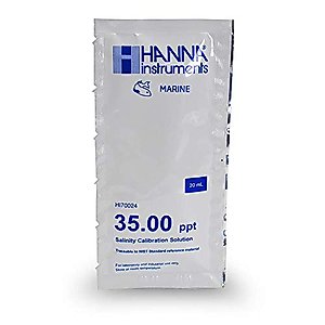Hanna Instruments HI70024P 35 PPT Salinity Calibration Solution Single Sachet