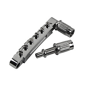 FLEOR Electric Guitar Tune-O-matic Bridge & Tailpiece with Studs Set Fit Gibson Epiphone Les Paul Guitar Part, Chrome