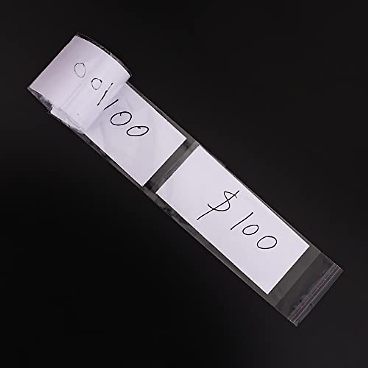 AIRSUNNY 100 Pcs 3x7 Clear Resealable Cello/Cellophane Bags Good for Bakery, Candle, Soap, Cookie Poly Bags,Cake Money Box Transparent Bags– 3" x 7''