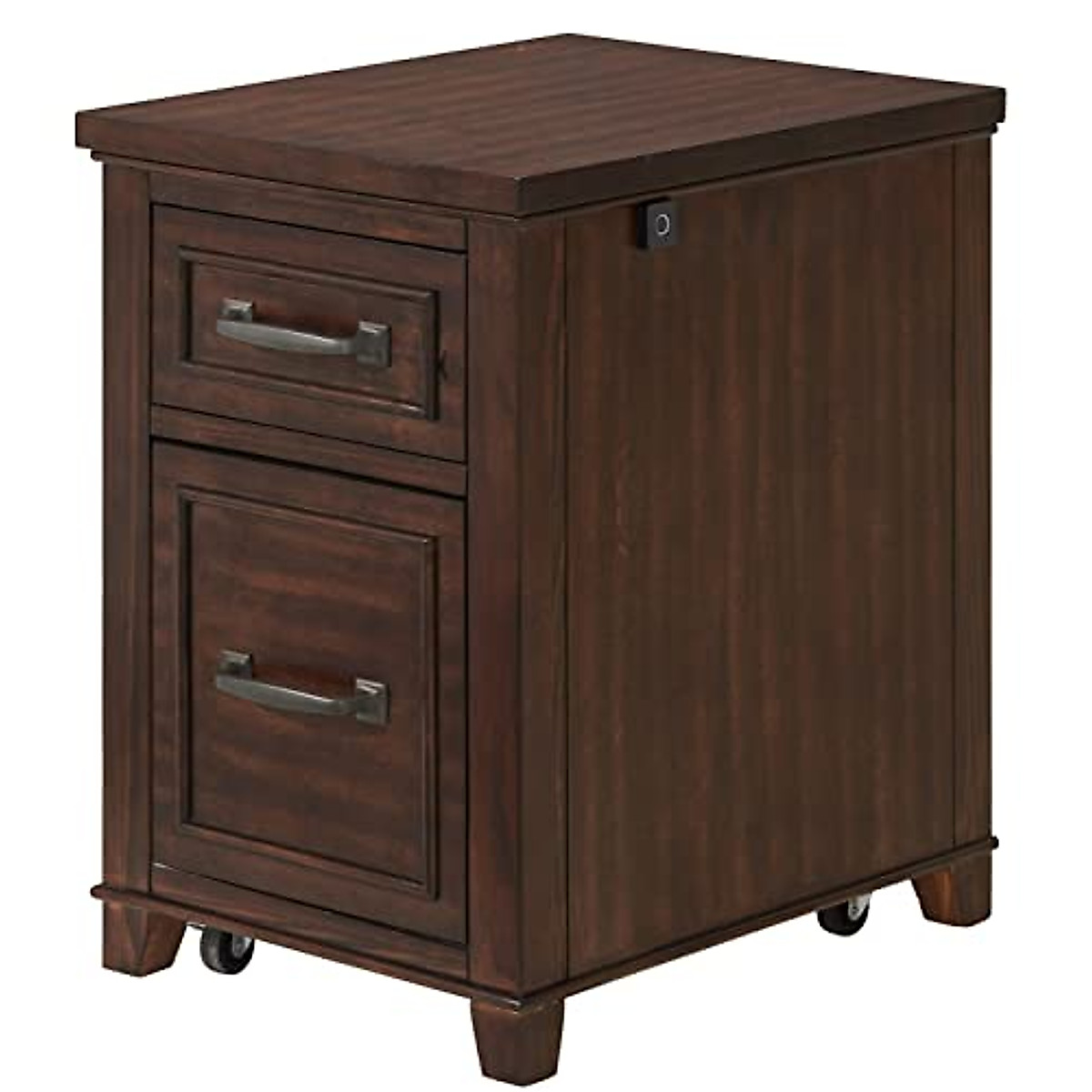 Martin Svensson Home Del Mar Fingerprint Lock File Cabinet, Walnut Coffee