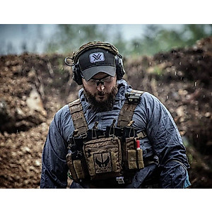 OPSMEN Headband Advanced Modular Headset Cover Fit for All General Tactical Earmuffs Accessories Upgrade Bags Case Multicam Black