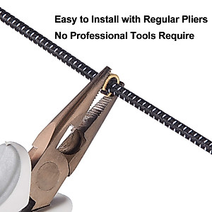 Gejoy 40 Pieces Nock Points Archery String Nocking Points Bow String Buckle Clip for Compound and Recurve Bow