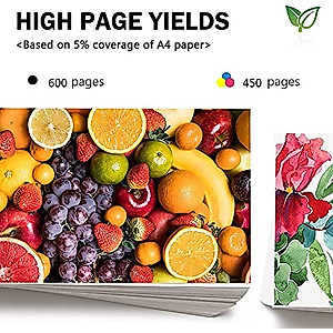 Afotrunat 61XL Ink Cartridges Combo Pack for HP 61 61XL for HP Envy 4500 4502 5530 5534 Deskjet 3050A 1000 1010 1512 3054 Officejet 1051 4630 4635 Printer (2 Black, 1 Tri-Color)