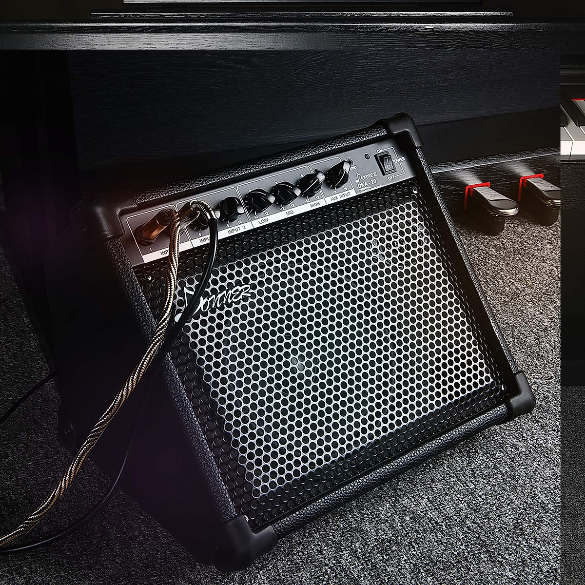 Donner DDP-90 Digital Piano 88 Key Weighted + Donner DKA-20 Keyboard Amplifier