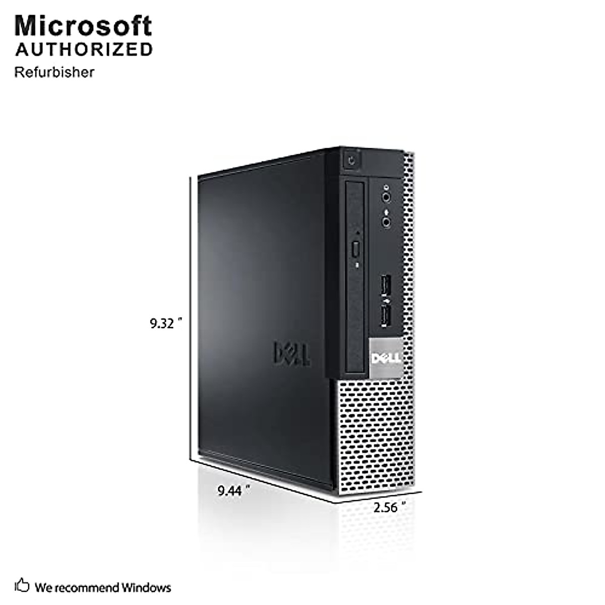 Dell OptiPlex 9020 USFF Desktop Computer PC, Intel Quad Core i7-4770s up to 3.9GHz, 8G DDR3, 256G SSD, WiFi, BT, 4K Support, DP, VGA, Windows 10 Pro 64 Bit-Language English/Spanish/French(Renewed)