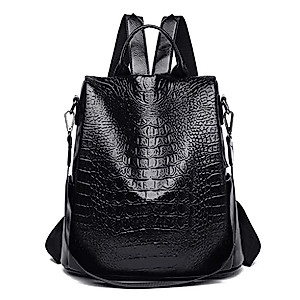 JUIPO Women's Backpack Leather Backpack Travel Backpack Ladies Shoulder Bag