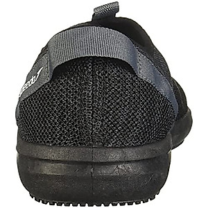 Speedo Men's Water Shoe Surfknit Pro, Black/White/Red, 10