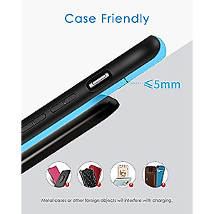 NANAMI Fast Wireless Charger, Qi Certified Wireless Charging Stand with QC3.0 Adapter USB Charger for iPhone 14/13/12/SE 2020/11/XS Max/XR,10W Compatible Samsung Galaxy S23/S22/S21/S20/S10/S9/Note 20