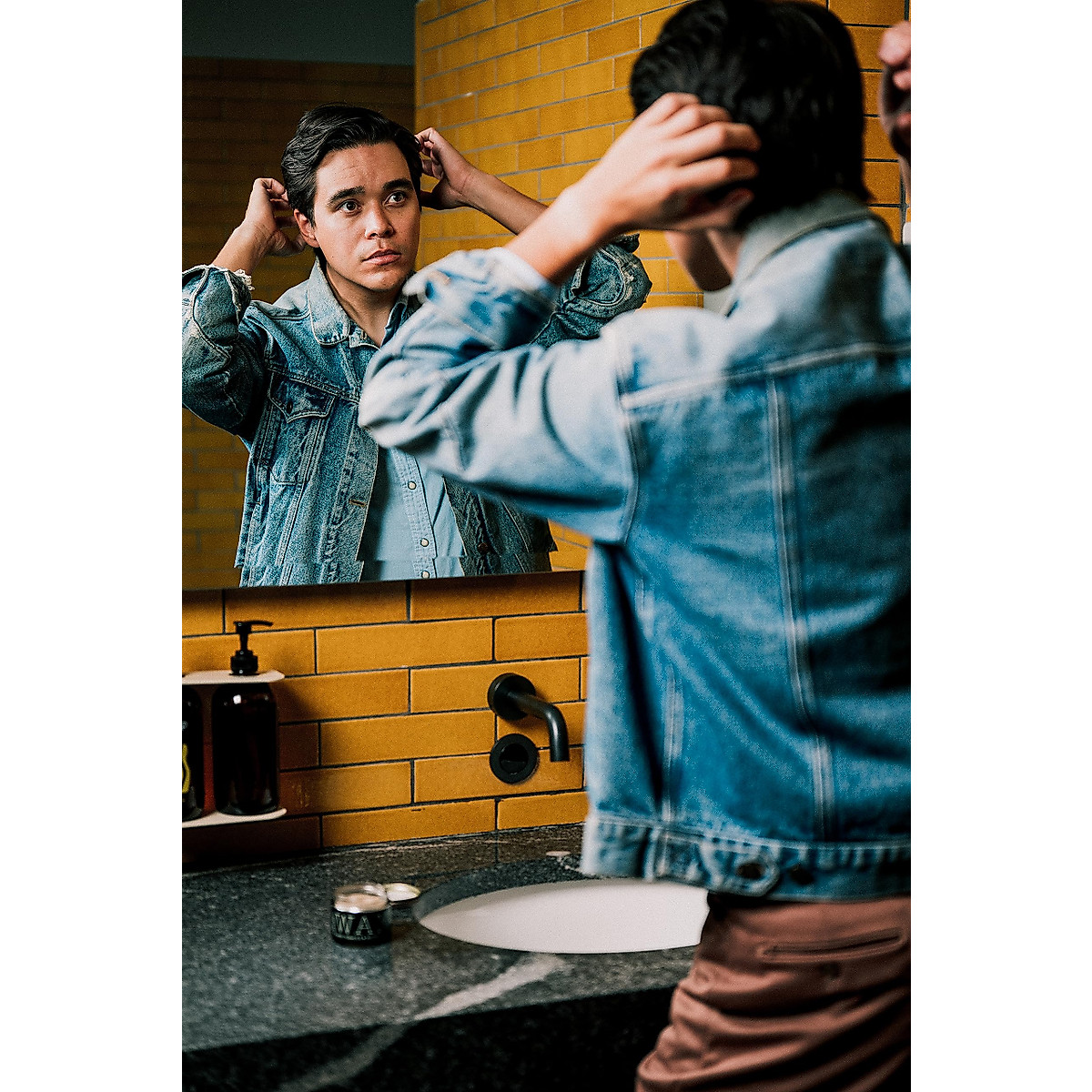 18.21 Man Made Hair Styling Product, 2oz. Original Sweet Tobacco Scent in Wax with Low Shine Finish