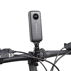 PellKing Bike Handlebars Mount for Insta360 one X3/X2/X,All Metal Made Bicycle Mount with 360 Rotation Function,Fast Installing Camera Holder Compatible with Insta360 One X/X2
