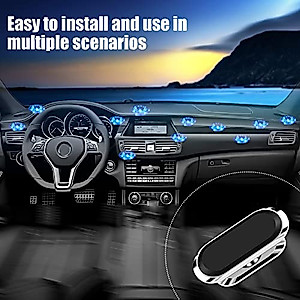 OSIFIT Magnetic Car Phone Mount,Universal Mobile Phone Holder,360 Degree Rotation Adjustable,Strong Magnet,Compatible with iPhone, Samsung,LG and All Smartphones,Silver