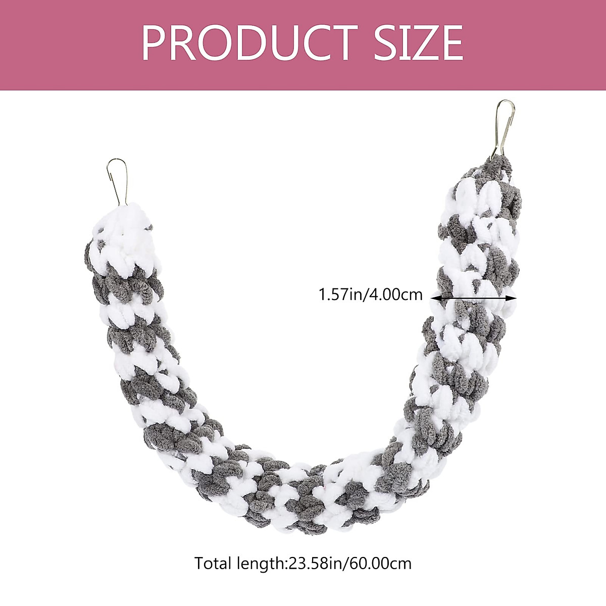 Alipis Hamster Toys Ferret Toys Bird Toy Handmade Sugar Glider Toys Pet Hamster Cotton Rope Toy Climbing Perch Cage Accessory Toy Rat Climbing Ladder Toys Hamster Toy Hamster Toys Ferret Toys