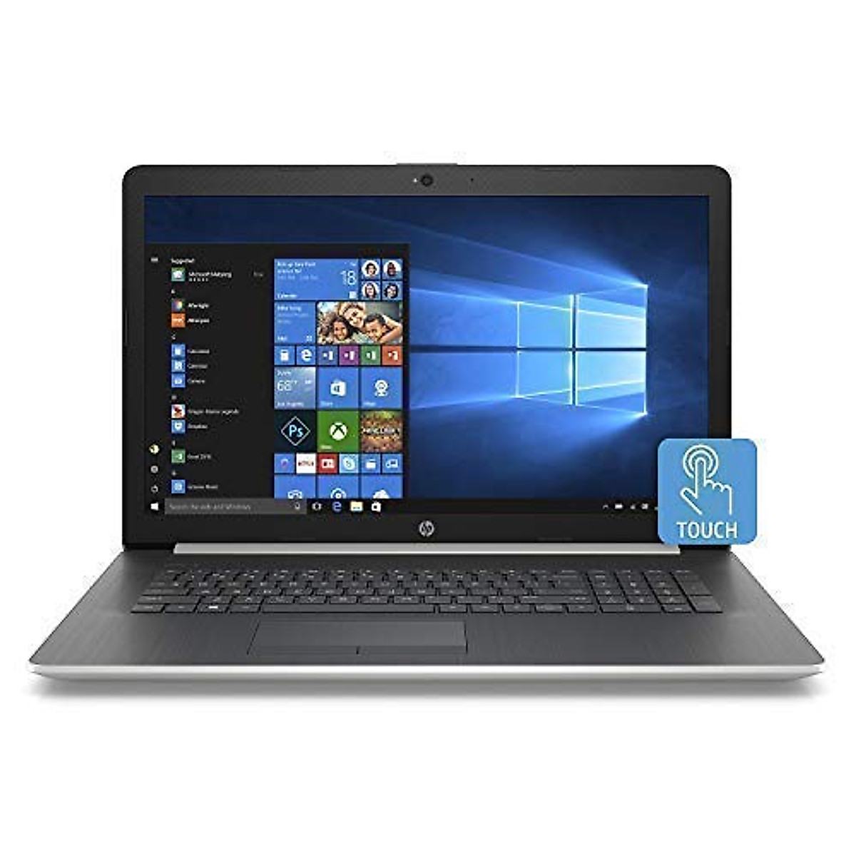 HP Touchscreen 17.3" HD+ Notebook, Intel Core i7-8550U Processor, 24GB Memory: 16GB Intel Optane + 8GB RAM, 2TB Hard Drive, Optical Drive, HD Webcam, Backlit Keyboard, HD Audio, Windows 10 Home Plus