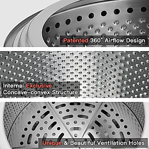 SURESTOVE Smokeless Fire Pit Outdoor Wood Burning Portable Firepit Stainless Steel for Backyard Patio Garden Picnic Camping Bonfire(19 Inch)