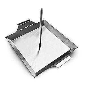 GRILLVANA Stainless Steel Vertical Skewer for Tacos Al Pastor, Shawarma, Kebabs- BBQ Grilling Accessory w/ 2 removable spikes (8.5” and 12”)- Use on Charcoal Grills or Stove- Handles, No Drip Plate