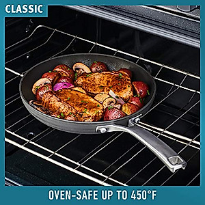 Calphalon 10-Piece Pots and Pans Set, Nonstick Kitchen Cookware with No-Boil Over Inserts and Stay-Cool Stainless Steel Handles, Black