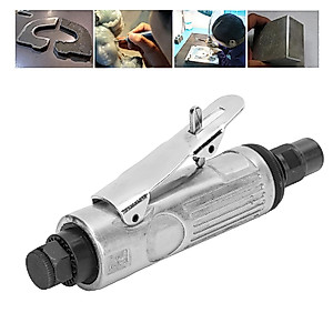 Mini Air Die Grinder 1/4in Zinc Alloy Pneumatic Grinding Polishing Engraving Machine,plplaaoo Lightweight Power Tool, for Precision Machining, Smoothing, Chamfering, Air Die Grinder Pneumatic Eng