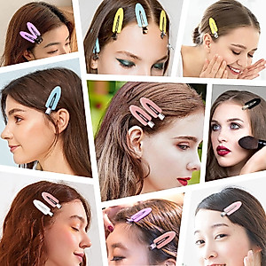 12 Pcs No Crease Hair Clips, No Bend Hair Clips, Makeup Clips For Styling Sectioning, Small Duck Billed Clips for Women Girls Thick Thin Hair