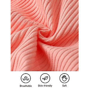 Newborn Baby Girl Dress Floral Ruffle Sleeve Casual Beach Sundress Princess Skirt Clothes Summer Outfits Dresses for Girls (Pink, 3-6 Months)