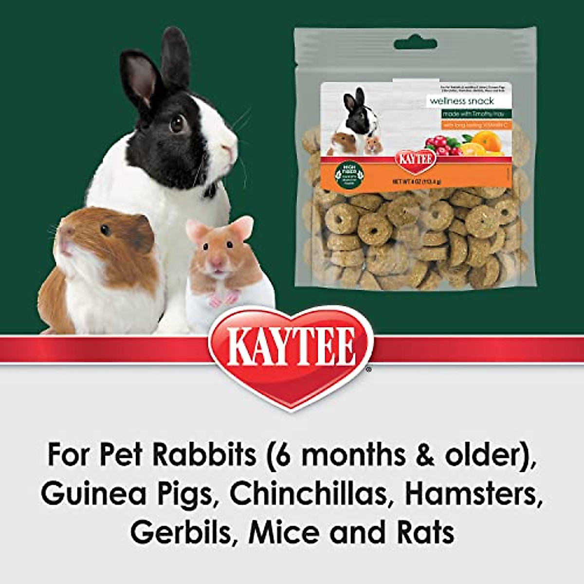 Kaytee Baked Wellness Snacks with Vitamin C Cranberry and Orange