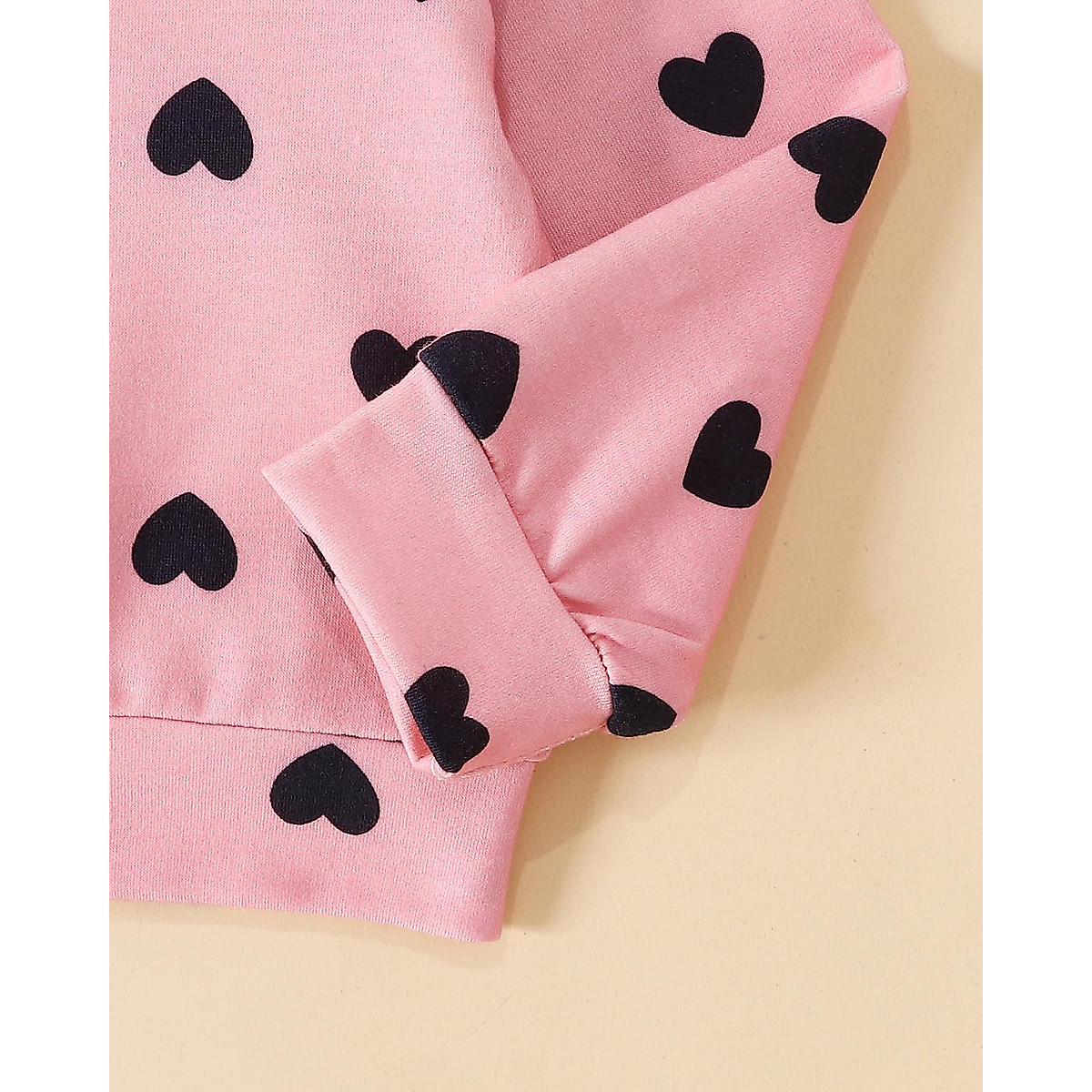 Mioglrie Baby Valentines Day Outfit Girl 2T-3T Girl Clothes Toddler Girl Clohing Pink Long Top Pant Set Fall Winter Outfits Little Girl Gift Baby Girl Stuff Toddler Clothes for 2-3 Years Old Girl