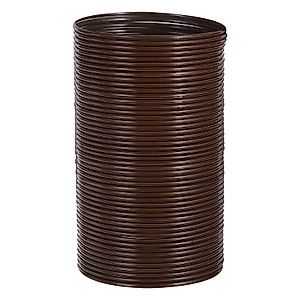 PATIKIL Wicker Repair Kit, Round Synthetic Fix Kit Vinyl Plastic Rattan Replacement for Garden Furniture Rattan Chair Sofa Couch Basket 0.55 LB, Black Brown