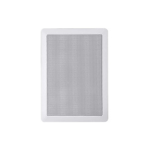 Monoprice 2-Way Polypropylene In-Wall Speakers - 6.5 Inch (Pair) With Paintable Grille - Aria Series,White