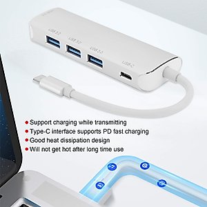 💕Romantic Valentine's Day💕 Multifunction Fast Charging Durable Convenient Portable USB‑C Hub, Hub Converter, Mobile Phones for Tablets