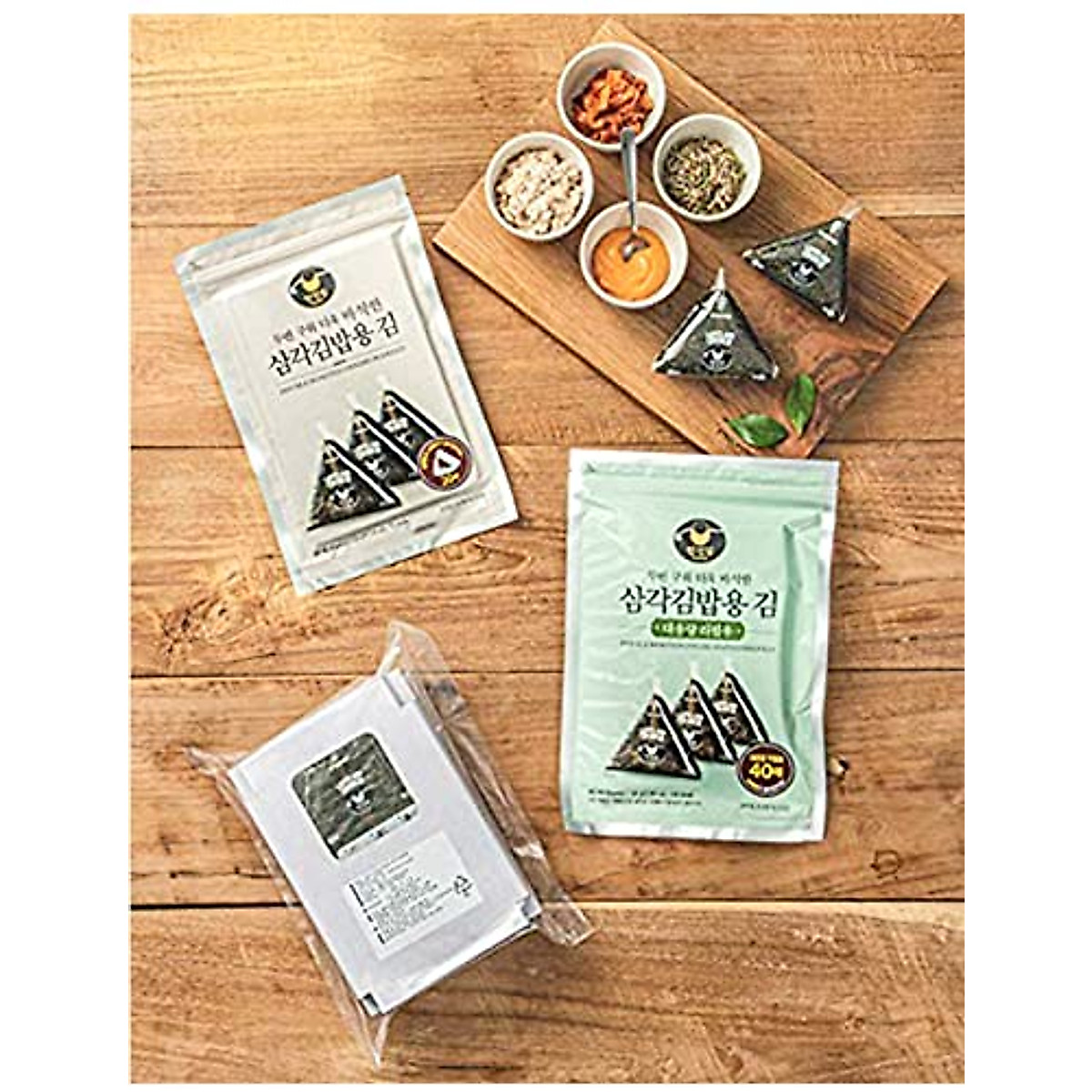 Man Jun Onigiri Sushi Starter Kit For Beginners, Easy Triangle Rice Ball Maker Set | Includes Nori Seaweed Laver Wrappers and Sushi Rice Mold - 20 Sheets + Shaper Mold (Pack of 1)