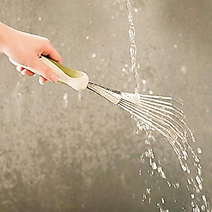 Worth Garden 14 inch Stainless Steel Tines Resist Rust Small Hand Rake Garden Tool Weeding Turning Loosening Soil Harrowing Cultivating Planting