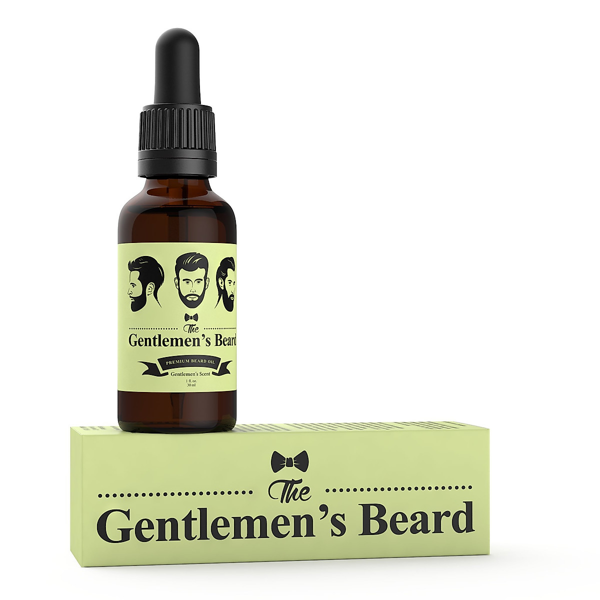 The Gentlemen's Beard Premium Beard Oil - Gentlemen's Scent - Conditioner Softener - All Natural - Softens, Strengthens and Promotes Beard & Mustache Growth - Leave In Conditioner