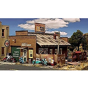 Woodland Scenics BR5845 O Scale Deuce's Bike Shop Kit