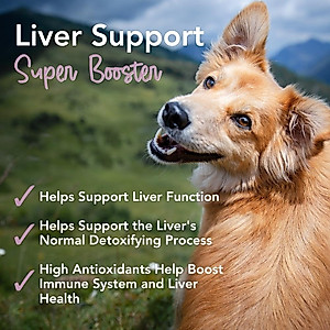 iHeartDogs Advanced Milk Thistle Liver Supplement for Dogs - Dog Liver Support with Milk Thistle, Turmeric Curcumin, Cranberry & Dandelion Root Extract