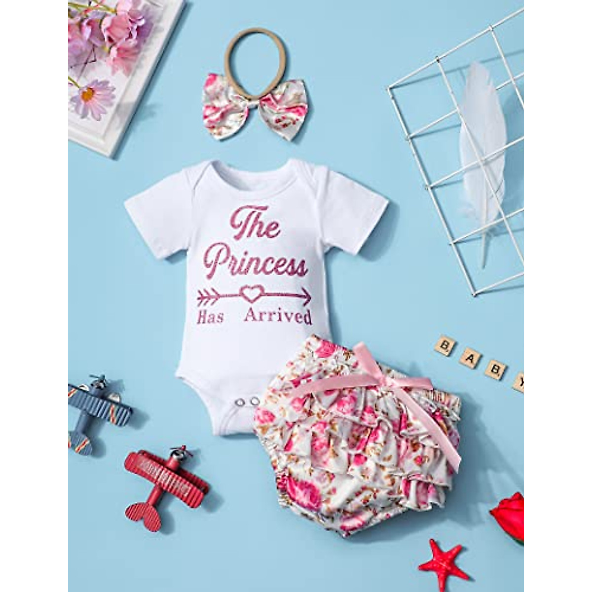 Von kilizo Baby Girl Clothes The Princess Has Arrived Romper