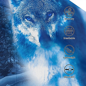 BCQJNB Wolf Blue Winter Baseball Cap Snapback Hats Adjustable Trucker Hat for Men Women