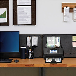 Epson Workforce ES-580W Wireless Color Duplex Desktop Document Scanner for PC and Mac with 100-sheet Auto Document Feeder (ADF) and Intuitive 4.3" Touchscreen
