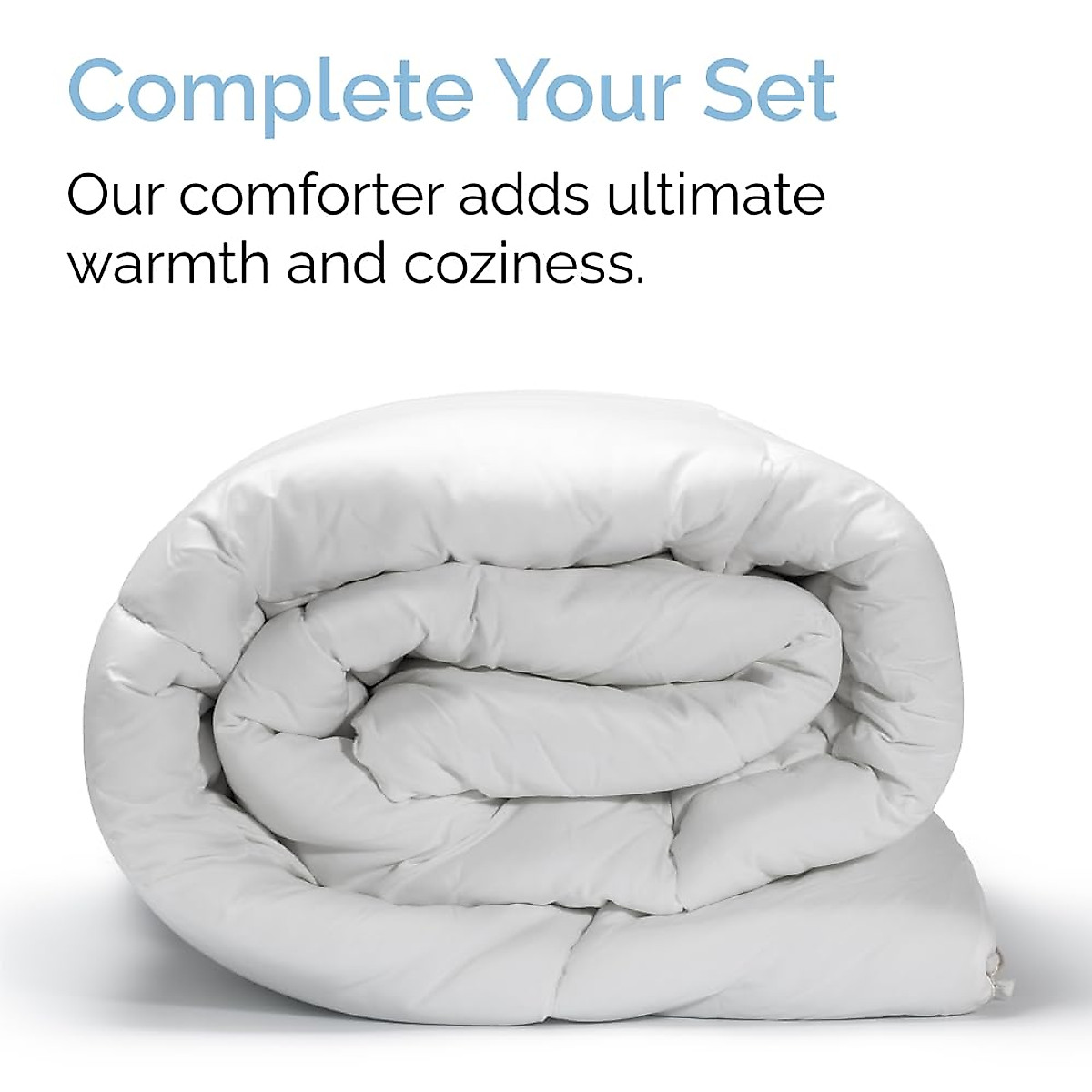 Full 6 Piece Sheet Set - Comfy, Breathable & Cooling - Hotel Luxury Bedding for Women, Men, Kids & Teens - 1 Flat & 1 Fitted Sheet & 4 Pillowcases w/ Deep Pockets - Ultra-Soft and Wrinkle Free - White