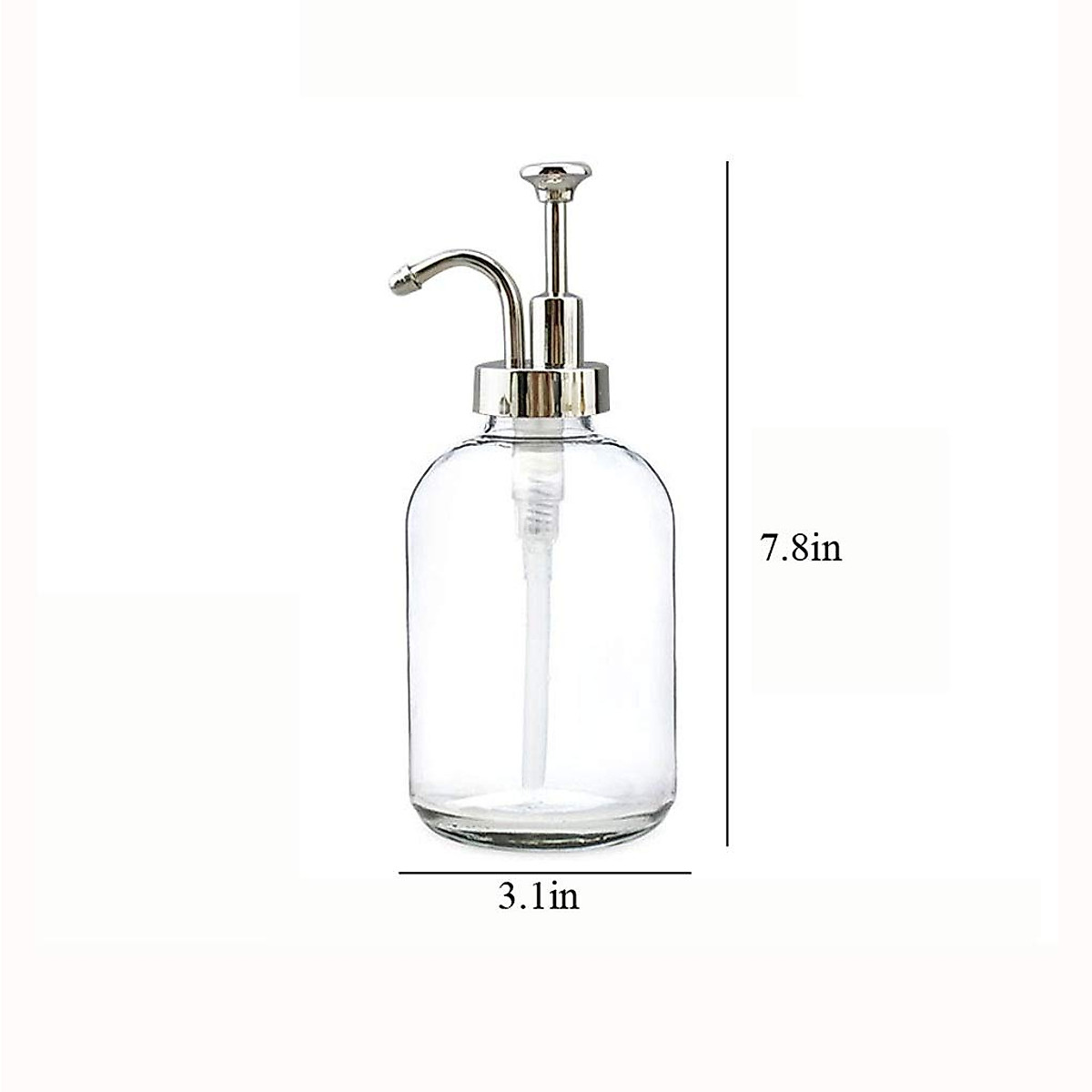 Soap Dispenser Hand Soap Dispenser Household Foam Bottle Hand Soap Bottle Large Capacity Lotion Hand Soap Bottle Sub-Bottling Cleanser Bottle（500ml） Manual Soap Dispenser Soap Dispenser with Pump