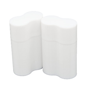 Protect Your Power - Slimline 18650 Battery Case, Soft Durable Material - Pack of 2 (Holds 2 Batteries)