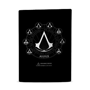 Head Case Designs Officially Licensed Assassin's Creed Crests Legacy Logo Matte Vinyl Faceplate Sticker Gaming Skin Case Cover Compatible with Sony Playstation 5 PS5 Disc Edition Console