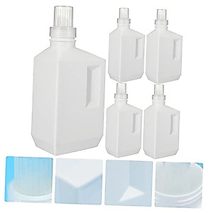 Cabilock 10 Pcs Laundry Detergent Bottle Shampoo or White